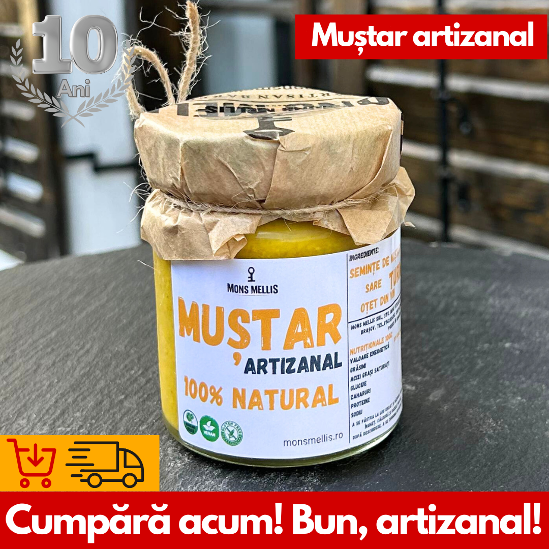 Muștar Artizanal 200g | Condiment natural aprig | Mons Mellis – Mons Mellis